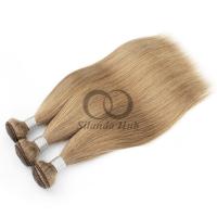 China Ash Brown Straight Remy Human Hair Bundles 10-28 Inch Brazilian Sew In Weave 3 Bundles Per Set for sale