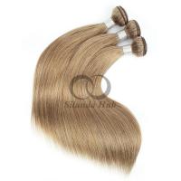 China Ash Brown Straight Remy Human Hair Bundles 10-28 Inch Brazilian Sew In Weave 3 Bundles Per Set for sale