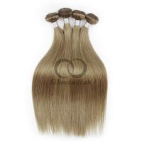 China Ash Brown Straight Remy Human Hair Bundles 10-28 Inch Brazilian Sew In Weave 3 Bundles Per Set for sale