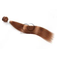 China #30 Medium Auburn Straight Remy Human Hair Bundles 10-28 Inch Brazilian Sew In Weave 3 Bundles Per Set for sale