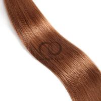 China #30 Medium Auburn Straight Remy Human Hair Bundles 10-28 Inch Brazilian Sew In Weave 3 Bundles Per Set for sale