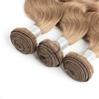 China #8 Ash Brown Body Wave Remy Human Hair Bundles 3 Bundles Per Set 10-28 Inch Brazilian Sew In Weave for sale
