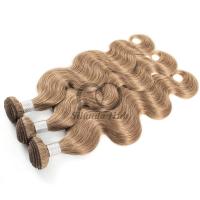 China #8 Ash Brown Body Wave Remy Human Hair Bundles 3 Bundles Per Set 10-28 Inch Brazilian Sew In Weave for sale