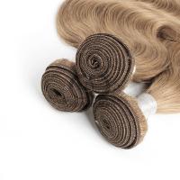 China #8 Ash Brown Body Wave Remy Human Hair Bundles 3 Bundles Per Set 10-28 Inch Brazilian Sew In Weave for sale