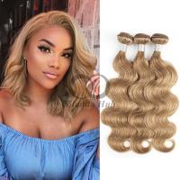 China #8 Ash Brown Body Wave Remy Human Hair Bundles 3 Bundles Per Set 10-28 Inch Brazilian Sew In Weave for sale