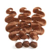 China #30 Medium Auburn Body Wave Remy Human Hair Bundles 10-28 Inch Brazilian Sew In Weave for sale