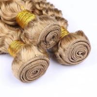 China 27 Honey Blonde Deep Wave Remy Human Hair Bundles 10-28 Inch Brazilian Weave for sale