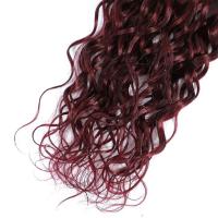 China 99J Dark Wine Water Wave Remy Human Hair Bundles 10-28 Inch Brazilian Weave for sale
