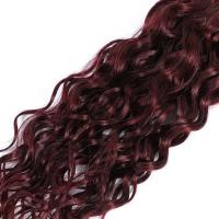 China 99J Dark Wine Water Wave Remy Human Hair Bundles 10-28 Inch Brazilian Weave for sale