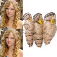 China 27 Honey Blonde Loose Wave Remy Human Hair Bundles 10-28 Inch Brazilian Sew In Weave for sale