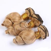 China 27 Honey Blonde Loose Wave Remy Human Hair Bundles 10-28 Inch Brazilian Sew In Weave for sale