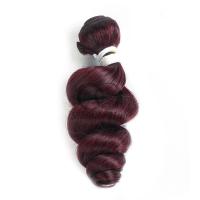 China #99J Dark Wine Loose Wave Remy Human Hair Bundles 10-28 Inch Sew In Weave Brazilian Bundle Deals for sale