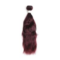 China 99J Dark Wine Natural Wave Remy Human Hair Bundles 10-28 Inch Brazilian Weave for sale
