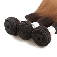 China Straight Remy Human Hair Bundles #T1B/30 Brazilian Weave 10-28 Inch 3 Bundles for sale