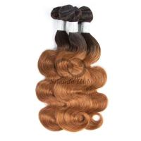 China T1B/30 Body Wave Remy Human Hair Bundles 10-28 Inch Brazilian Sew In Weave 3 Bundles for sale
