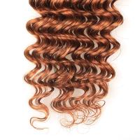 China T1B/30 Deep Wave Remy Human Hair Bundles 10-28 Inch Brazilian Sew In Weave for sale