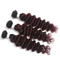 China Remy Human Hair Deep Wave Bundles 10-28 Inch Brazilian Sew In Weave 3 Bundles Set for sale