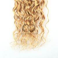 China T1B/27 Water Wave Remy Human Hair Bundles Brazilian Sew In Weave 10-28 Inch for sale