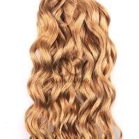 China T1B/27 Water Wave Remy Human Hair Bundles Brazilian Sew In Weave 10-28 Inch for sale