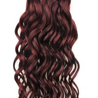 China T1B/99J Water Wave Remy Human Hair Bundles 10-28 Inch Brazilian Sew In Weave 3 Bundles Set for sale