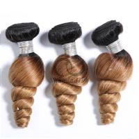 China T1B/27 Loose Wave Remy Human Hair Bundles Brazilian 10-28 Inch Sew In Weave for sale