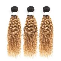 China Remy Human Hair Kinky Curly Bundles 3 Bundles 10-28 Inch Brazilian Sew In Weave for sale