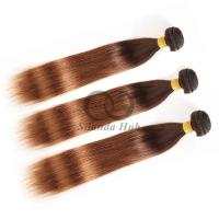 China Straight Remy Human Hair Bundles 3 Bundles Per Set 10 to 28 Inch Brazilian Weave for sale