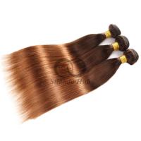 China Straight Remy Human Hair Bundles 3 Bundles Per Set 10 to 28 Inch Brazilian Weave for sale