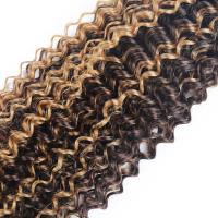 China P4/27 Kinky Curly Remy Human Hair Bundles 10-28 Inch Brazilian Sew In Weave for sale