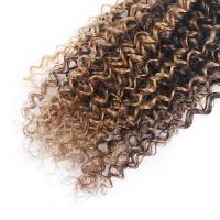 China P4/27 Kinky Curly Remy Human Hair Bundles 10-28 Inch Brazilian Sew In Weave for sale