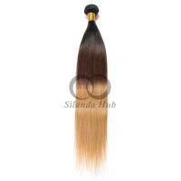 China Straight Remy Human Hair Bundles Sew In Weave Brazilian #T1B/4/27 14-28 Inch 3 Bundles for sale