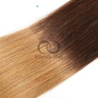 China Straight Remy Human Hair Bundles Sew In Weave Brazilian #T1B/4/27 14-28 Inch 3 Bundles for sale