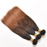 China Straight Remy Human Hair Bundles 14-28 Inch Brazilian Weave 3 Bundles Per Set for sale