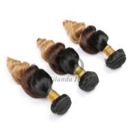 China T1B 4 27 Loose Wave Remy Human Hair Bundles 14 28 Inch Brazilian Weave Sew In for sale