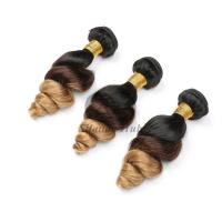 China T1B 4 27 Loose Wave Remy Human Hair Bundles 14 28 Inch Brazilian Weave Sew In for sale