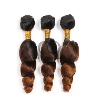 China T1B 4 30 Loose Wave Remy Human Hair Bundles 14 to 28 Inch Brazilian Sew In Weave for sale