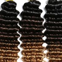 China Deep Wave Remy Human Hair Bundles Sew In Weave Brazilian Bundle Deals 14-28 Inch for sale
