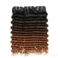 China Deep Wave Remy Human Hair Bundles 14-28 Inch Brazilian Sew In Weave 3 Bundles for sale