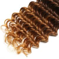 China Deep Wave Remy Human Hair Bundles 14-28 Inch Brazilian Sew In Weave 3 Bundles for sale