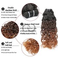 China Remy Human Hair Water Wave Bundles #T1B/4/30 Brazilian Sew In Weave 14-28 Inch 3 Bundles Set for sale