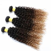 China T1B 4 27 Kinky Curly Remy Human Hair Bundles Brazilian Sew In Weave 14 28 Inch for sale