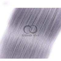 China Grey Straight Remy Human Hair Bundles 10-28 Inch Sew In Weave Brazilian Bundle Deals for sale