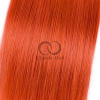 China Orange Red Straight Remy Human Hair Bundles Sew In Weave Brazilian 10-28 Inch 3 Bundles for sale