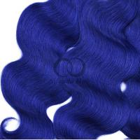China Blue Body Wave Remy Human Hair Bundles 10-28 Inch Double Wefted Sew In Weave for sale