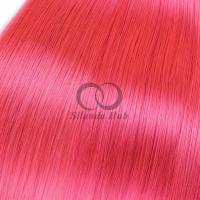 China Pink Straight Remy Human Hair Bundles Sew In Weave Brazilian 10-28 Inch 3 Bundles for sale