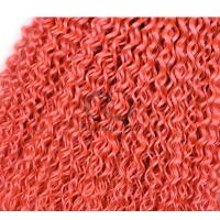 China Pink Kinky Curly Remy Human Hair Bundles 10-28 Inch Brazilian Sew In Weave 3 Bundles Per Set for sale