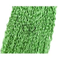 China Green Kinky Curly Remy Human Hair Bundles 10-28 Inch Brazilian Sew In Weave 3 Bundles for sale