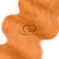 China Orange Body Wave Remy Human Hair Bundles 10-28 Inch Double Wefted Sew In Weave for sale