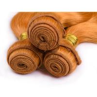 China Orange Body Wave Remy Human Hair Bundles 10-28 Inch Double Wefted Sew In Weave for sale