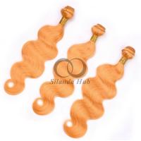 China Orange Body Wave Remy Human Hair Bundles 10-28 Inch Double Wefted Sew In Weave for sale